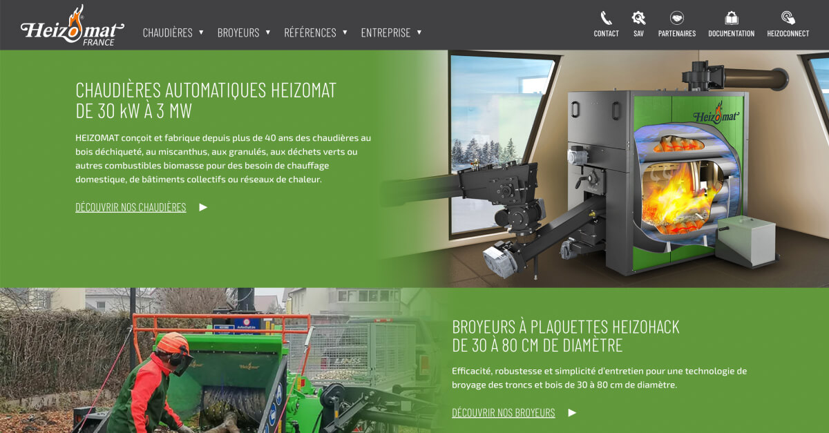 Chaudière bois automatique Heizomat